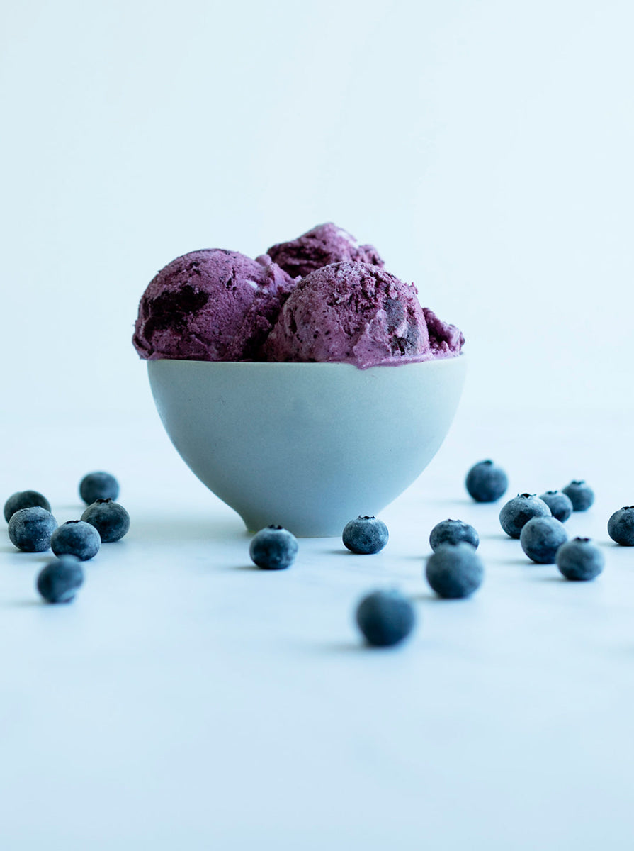 Blueberry Lavender Yogurt Sorbet – Nama